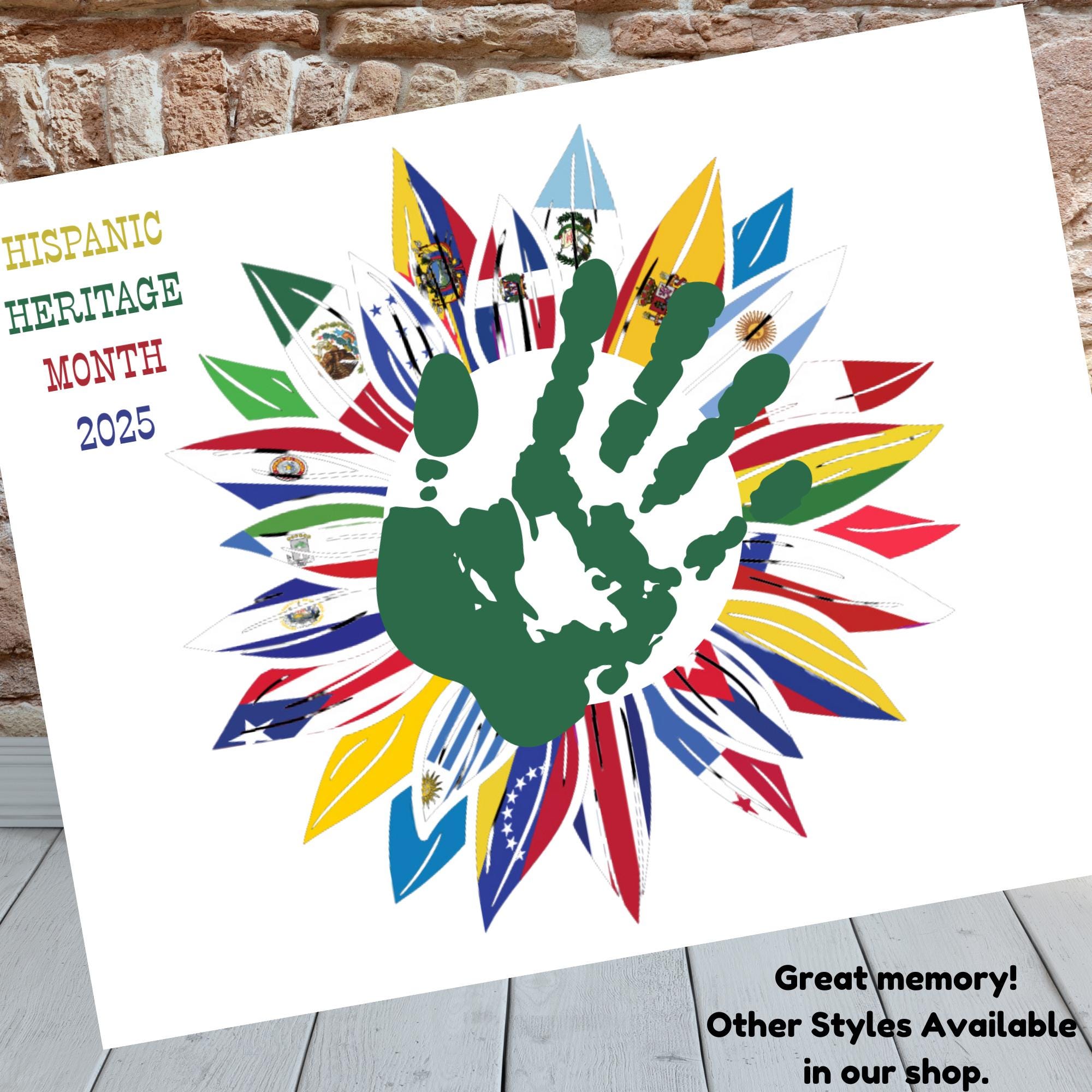 Hispanic Heritage Month Handprint Craft Printable, Easy Hispanic ...