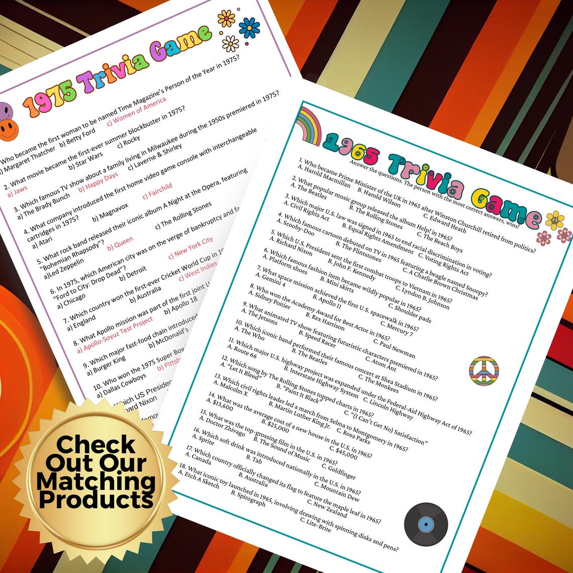 80s Trivia Questions and Answers Printable, 80s Trivia Quiz, Pub Night ...