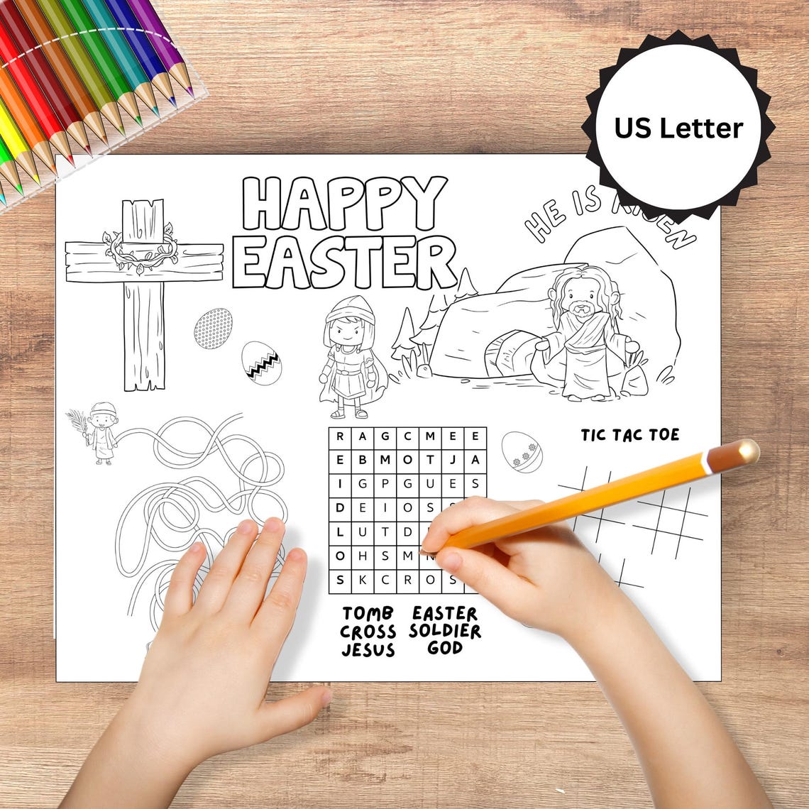 Easter Story Activities for Kids, Easter Story Timeline Printable for ...