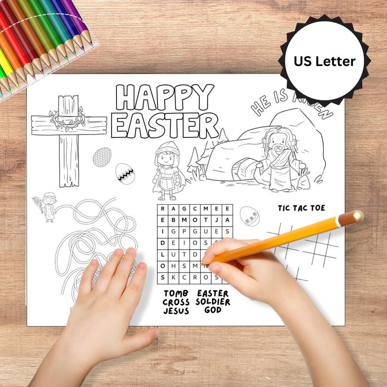 Easter Story Activities for Kids, Easter Story Timeline Printable for ...
