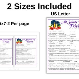 All Saints’ Day Trivia Game Printable, Religious Trivia Quiz, Catholic ...