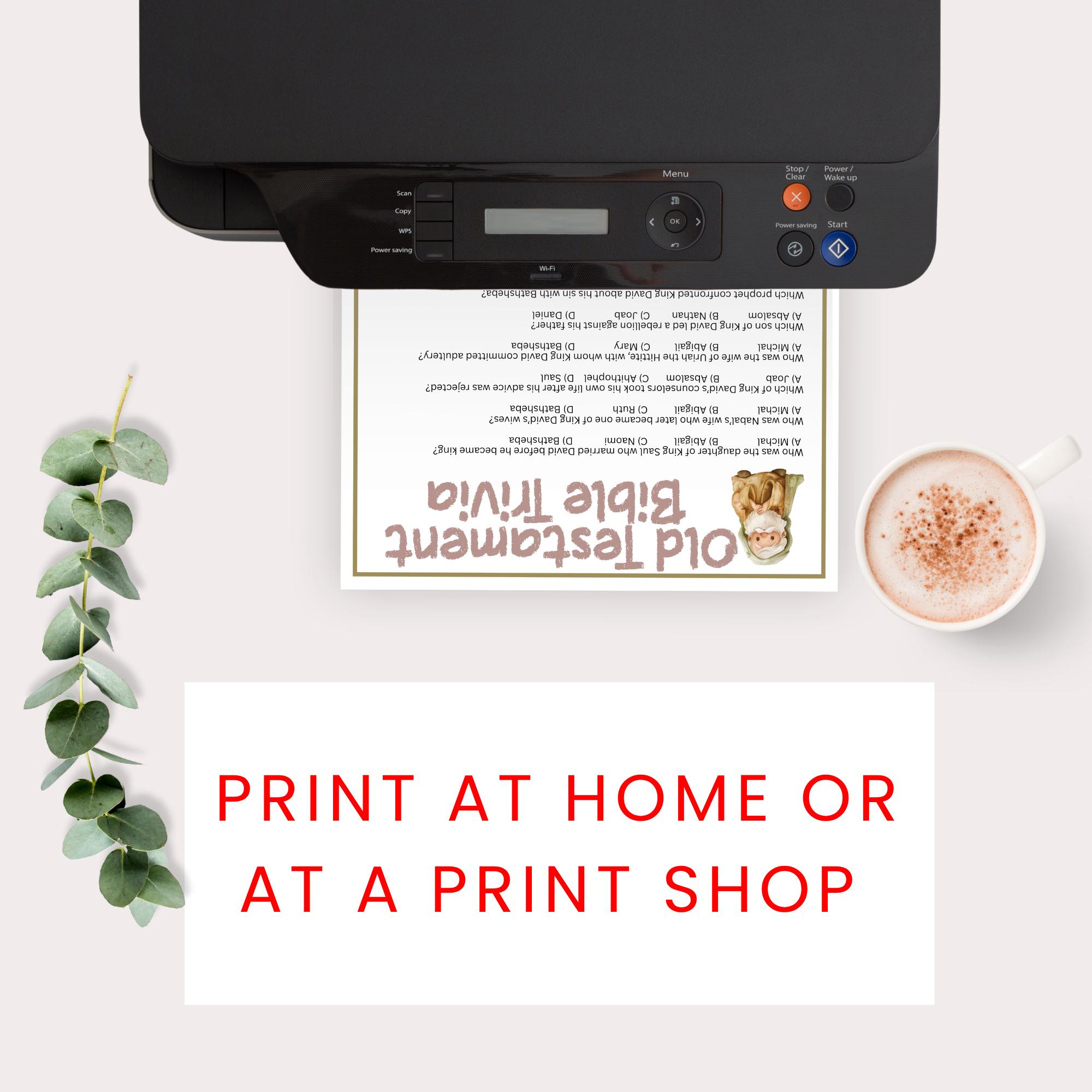 Old Testament Bible Trivia Game: Christian Study, Sunday School ...