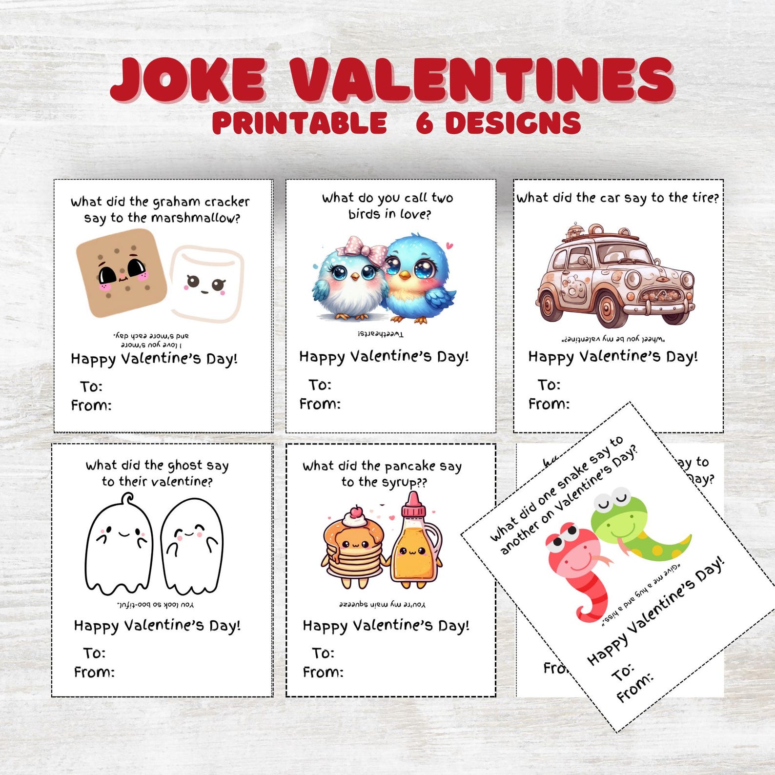 Joke Valentines Day Cards Printable, Kids Valentines Day Jokes Cards ...
