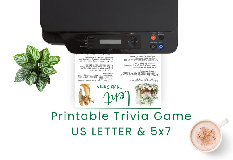 Lent Trivia Game Printable, Fun Lenten Activity for Family, Church ...