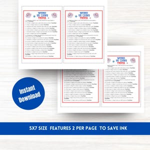 Weird American Laws Trivia Game Printable, Funny American Laws Trivia ...