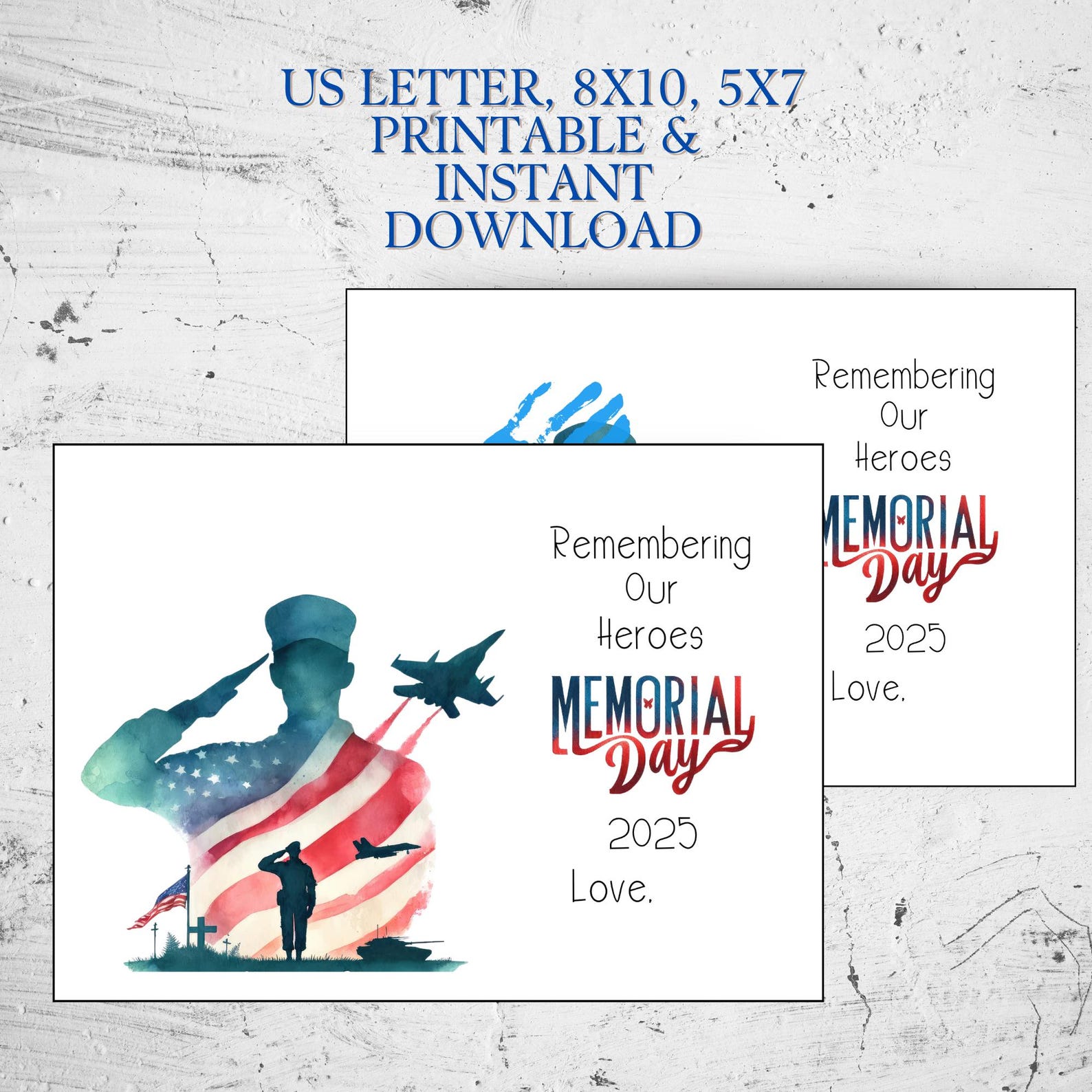 Memorial Day Handprint Craft Printable, Memorial Day Remember Our ...