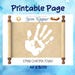 Yom Kippur Handprint Craft Printable, Jewish Holiday Activity for Kids ...