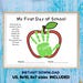 First Day of School Handprint Craft, Christian Handprint Crafts, Back ...