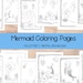 Mermaid Coloring Pages Bundle: Summer Fun for Kids (PDF) - Etsy