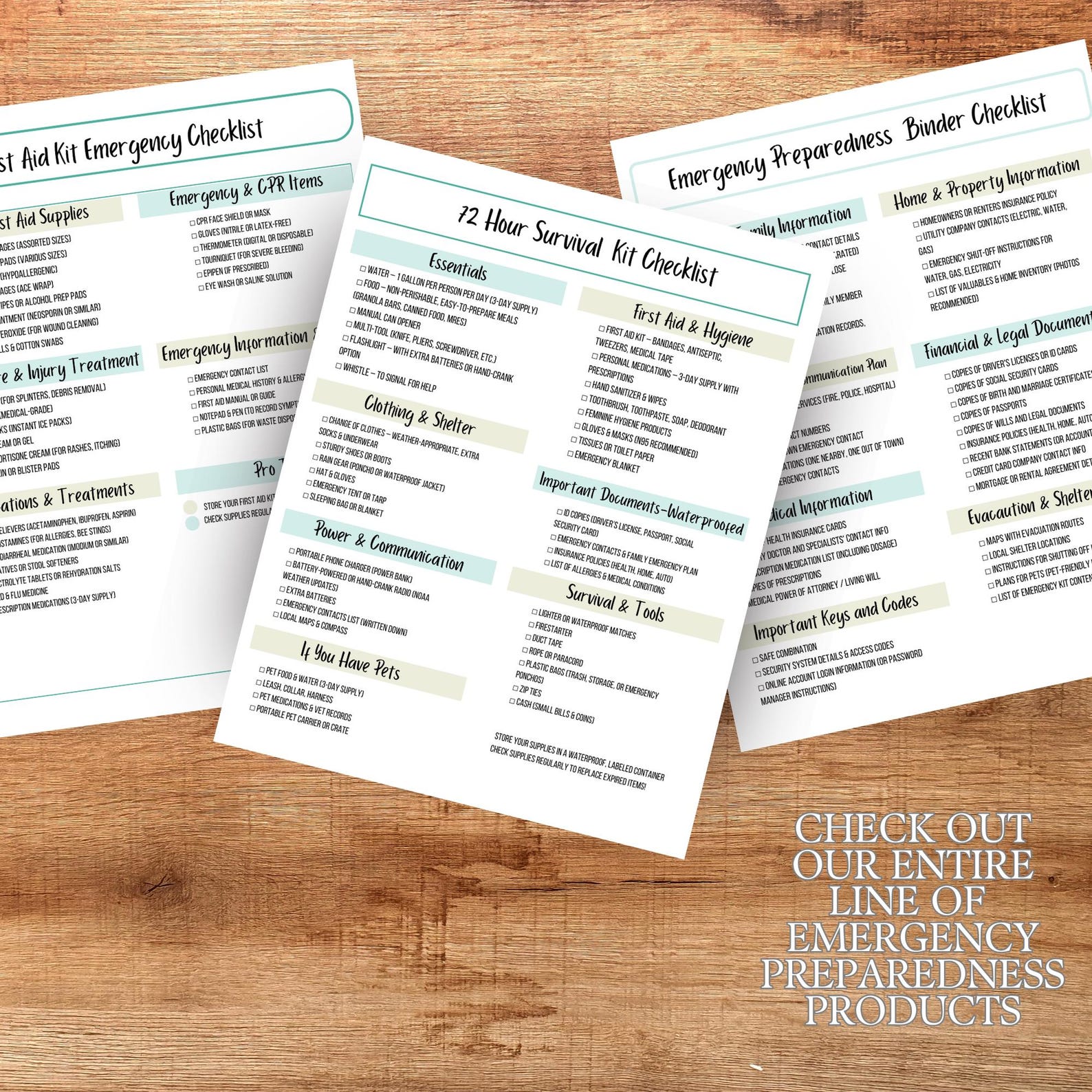 Car Emergency Kit Checklist Printable, Vehicle Emergency Kit Checklist ...