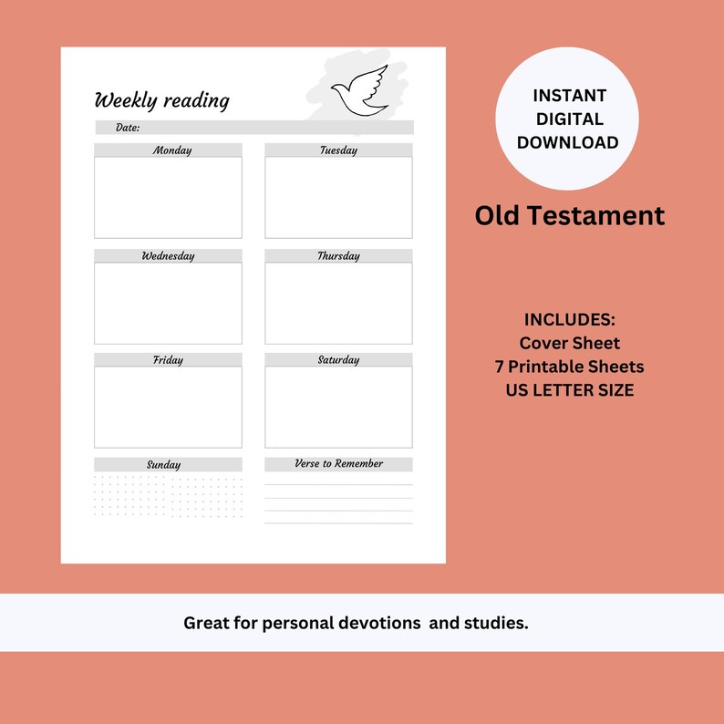 New Testament Bible Reading and Tracker Printable Bundle Printable ...
