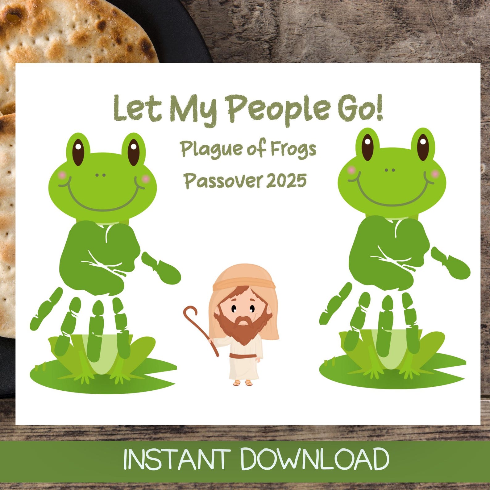 Passover Handprint Craft Printable, the Ten Plagues Passover Lesson ...