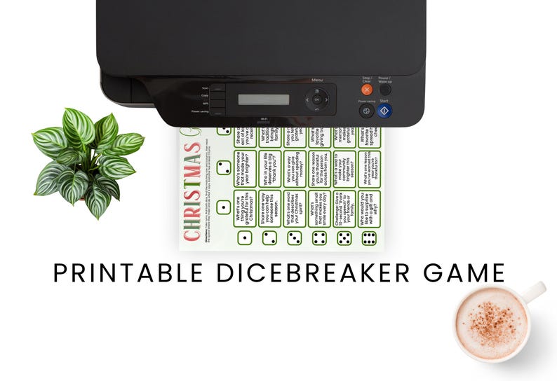 Christmas Dicebreaker Game Printable, Christmas Gratitude Icebreaker ...