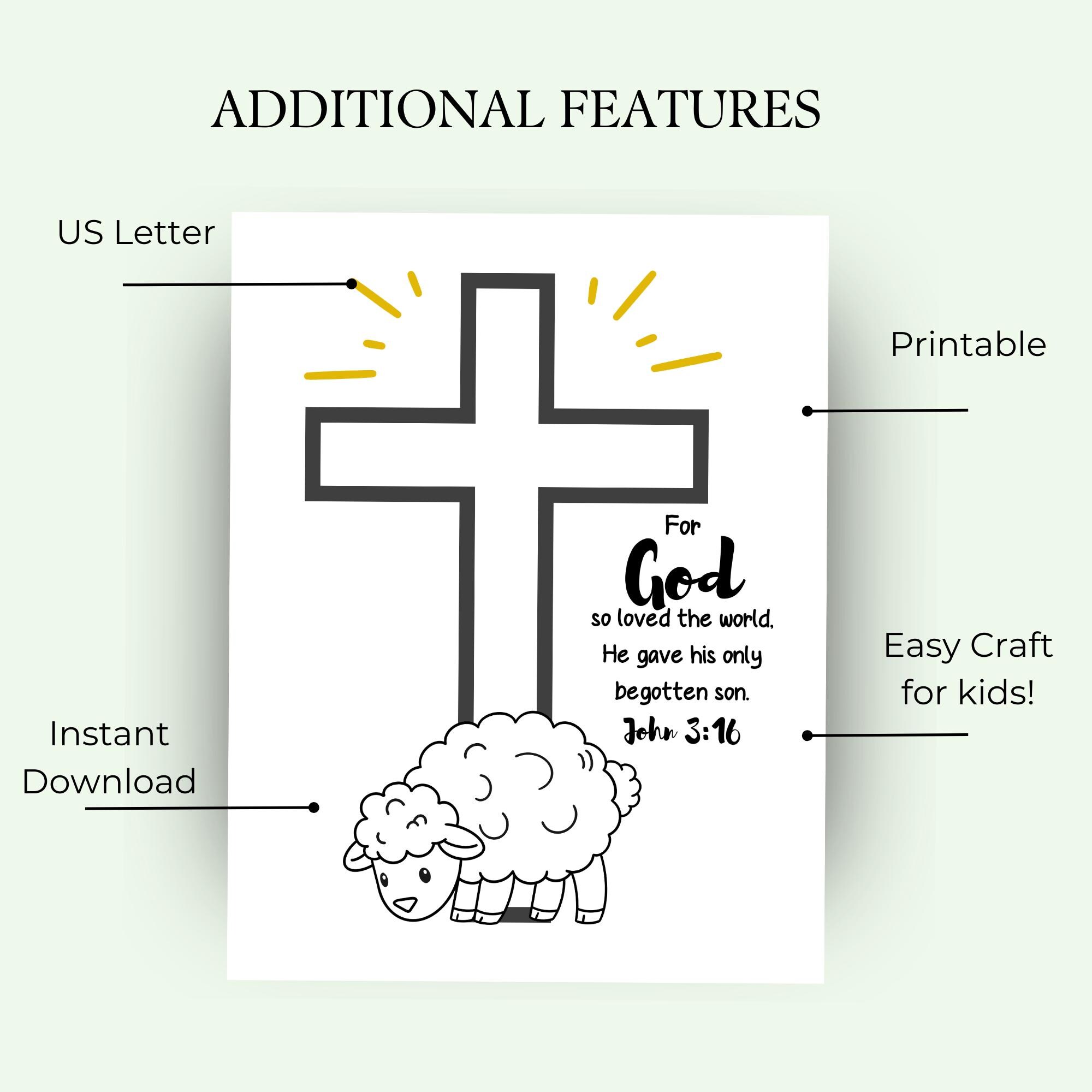 VBS Craft, Sunday School Craft Activity, Easter Bible Craft Printable ...