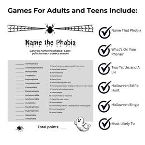 Halloween Game Bundle 12 Fun Printable Games for Adults and Kids ...