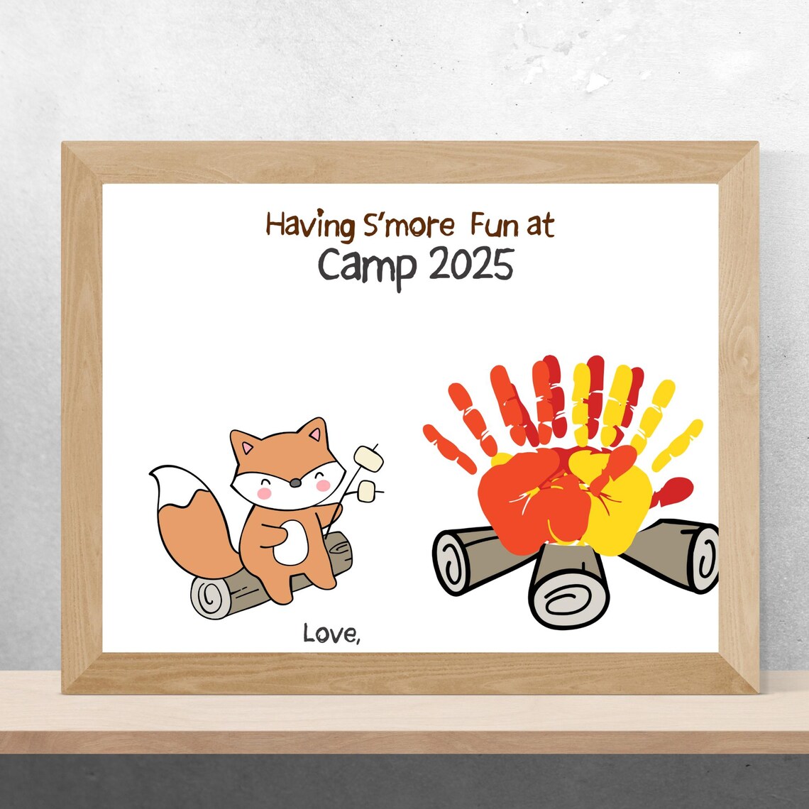 Summer Camp Handprint Craft Printable, Daycare Crafts for Toddlers ...
