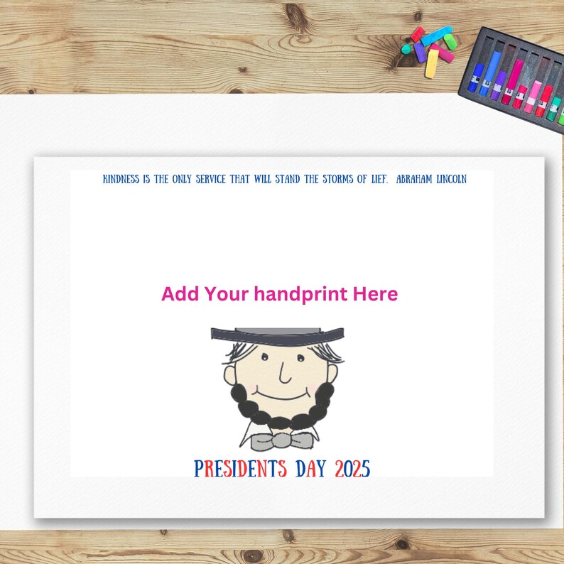 President's Day Handprint Art Printable, President's Day Activities for ...