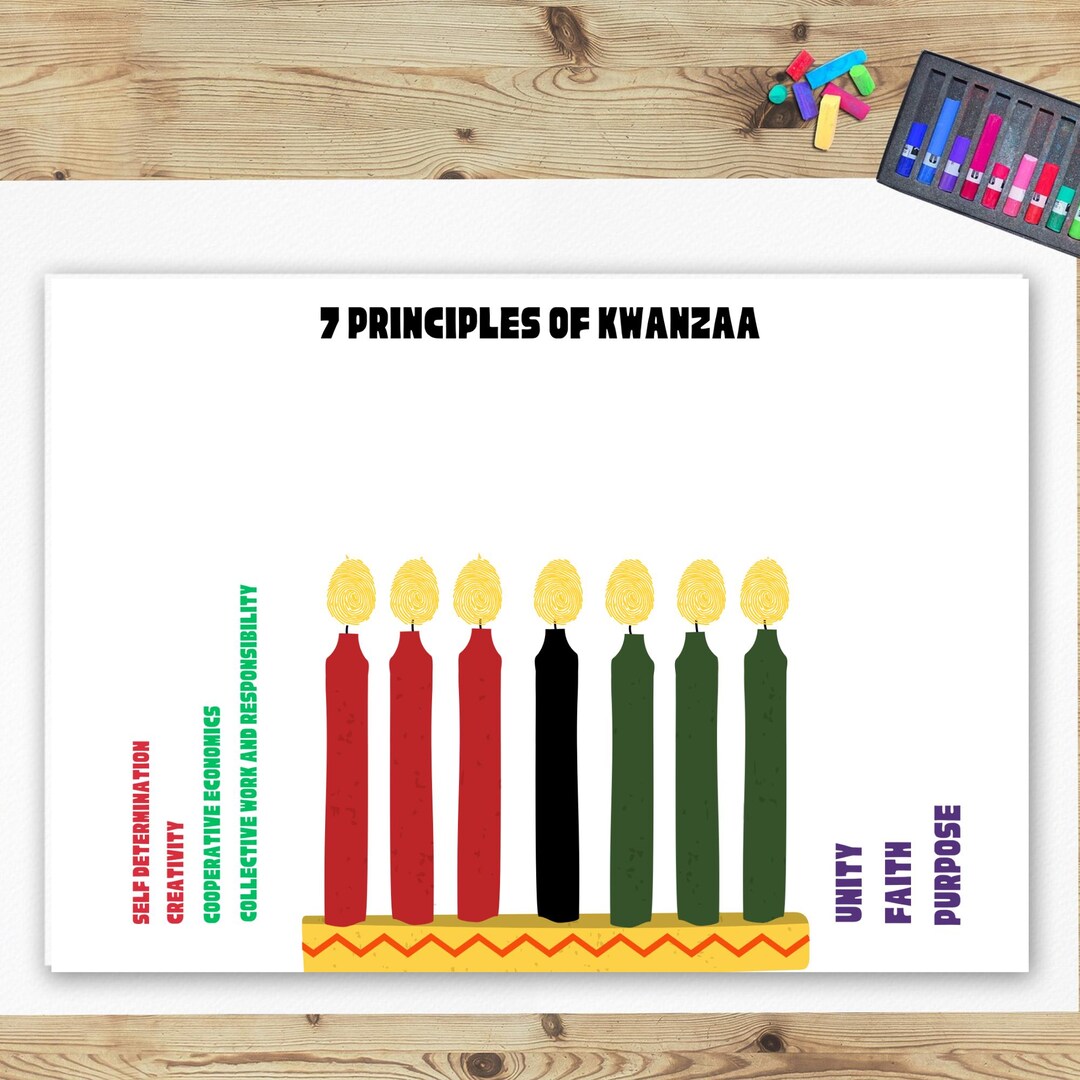 Kwanzaa Candles Thumbprint Art, Kwanzaa for Kids, Kwanzaa 2024, Kwanzaa ...