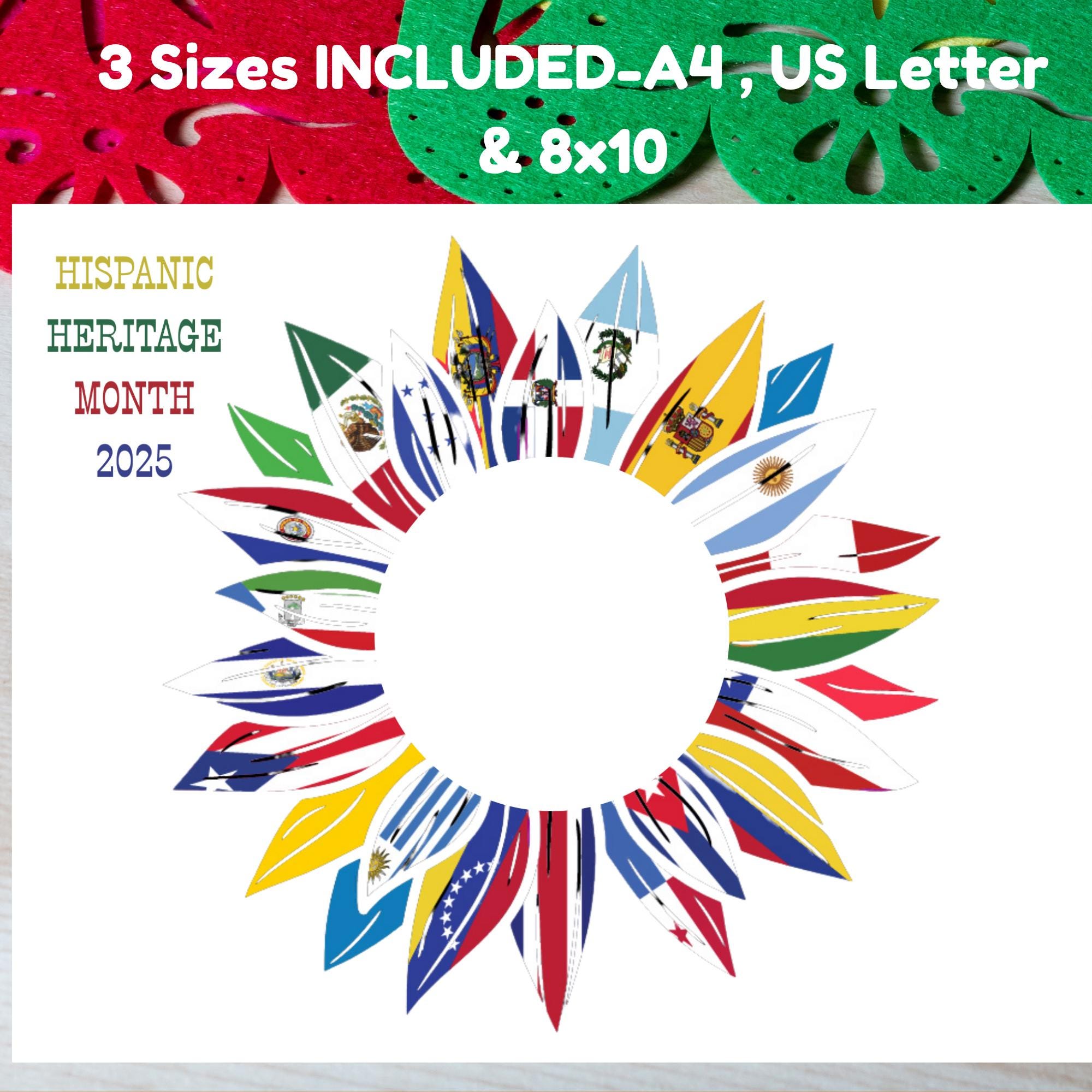 Hispanic Heritage Month Handprint Craft Printable, Easy Hispanic ...