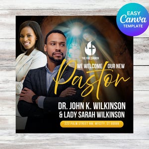 New Pastor Welcome Flyer - Etsy