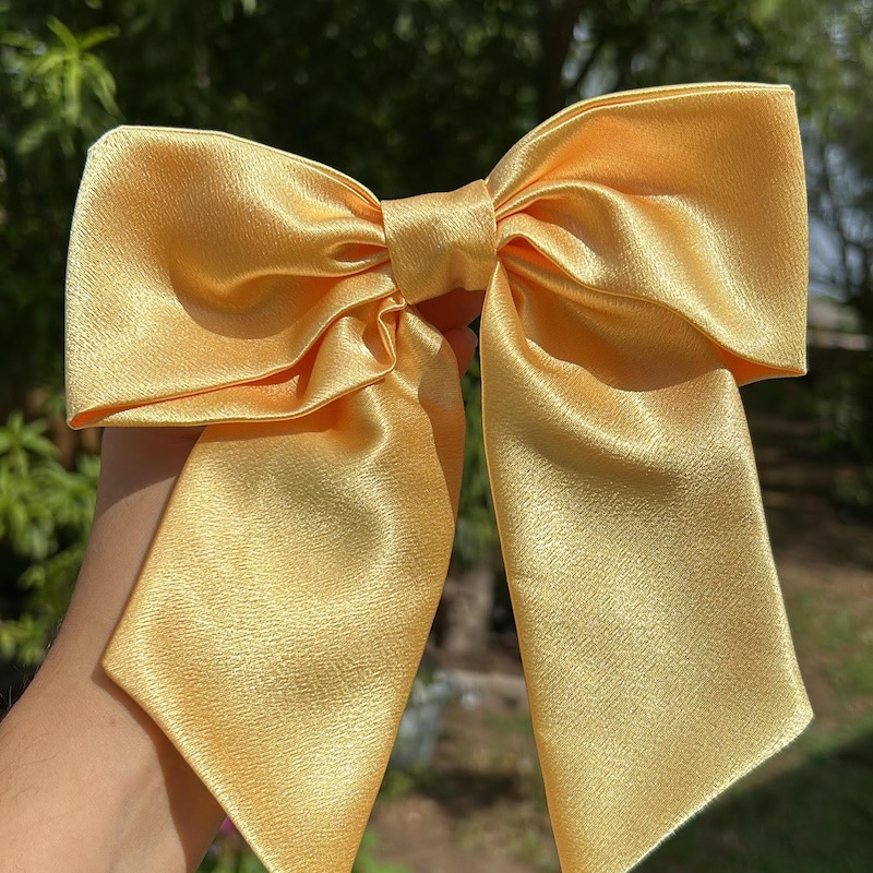Yellow Hair Bow - Etsy