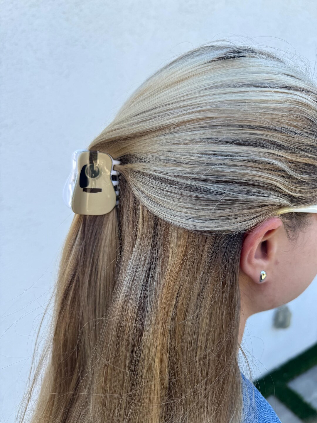 Mini Guitar Hair Claw Klip - Etsy