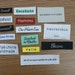 150 Custom Text Only Design Beautiful Taffeta Clothing Woven Labels ...