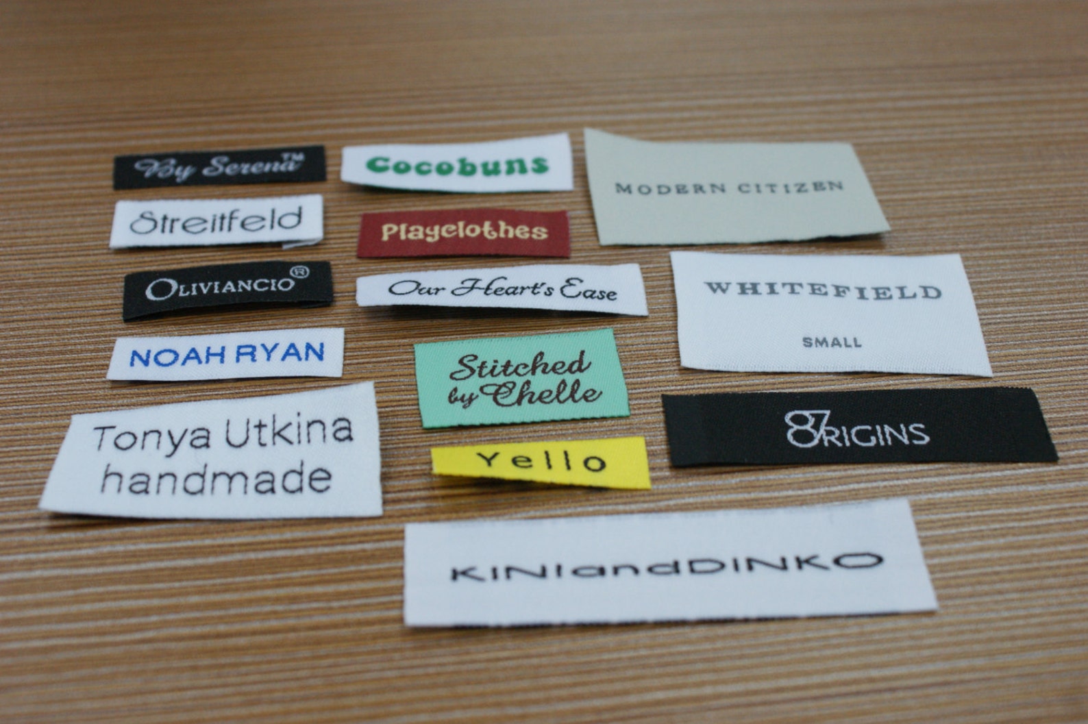 2400 Custom Woven Text Only Taffeta Clothing Labels free font | Etsy