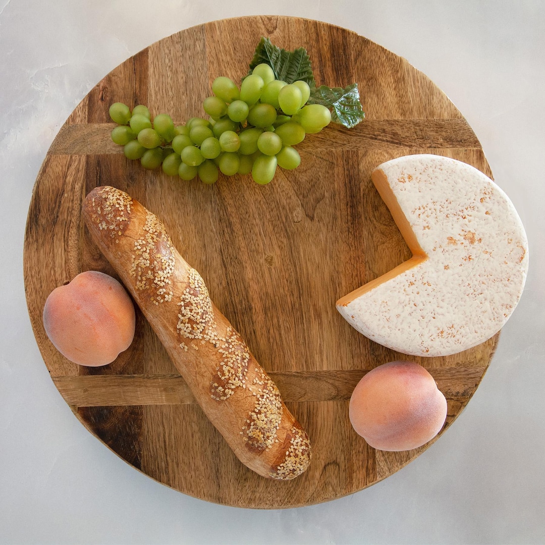 Mango Wood Lazy Susan: Rustic Rotating Dining Table Centerpiece - Etsy
