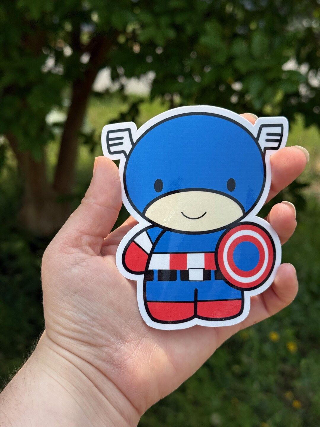 Captain France Sticker: Glossy Vinyl Patriotic Superhero Art - Etsy