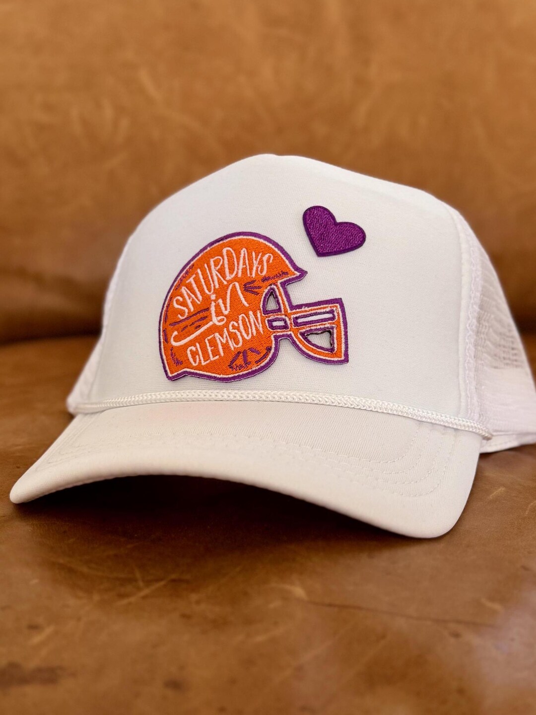 Clemson Patch Trucker Hat - Etsy