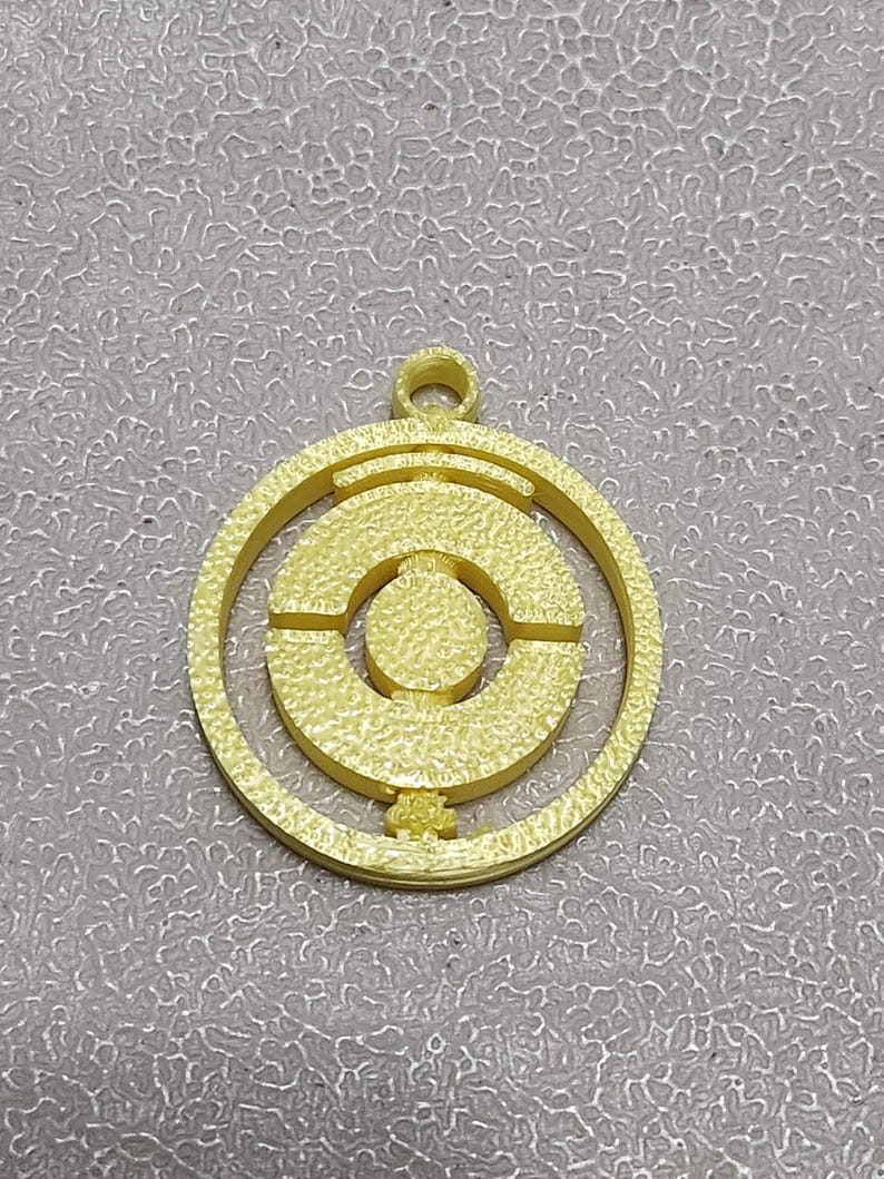 3D Printed Rotating Pokestop Fidget Keychain Spinner Keychain Multiple ...