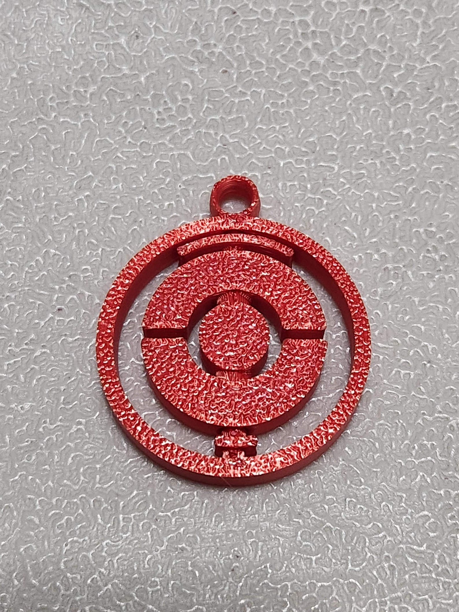 3D Printed Rotating Pokestop Fidget Keychain Spinner Keychain Multiple ...