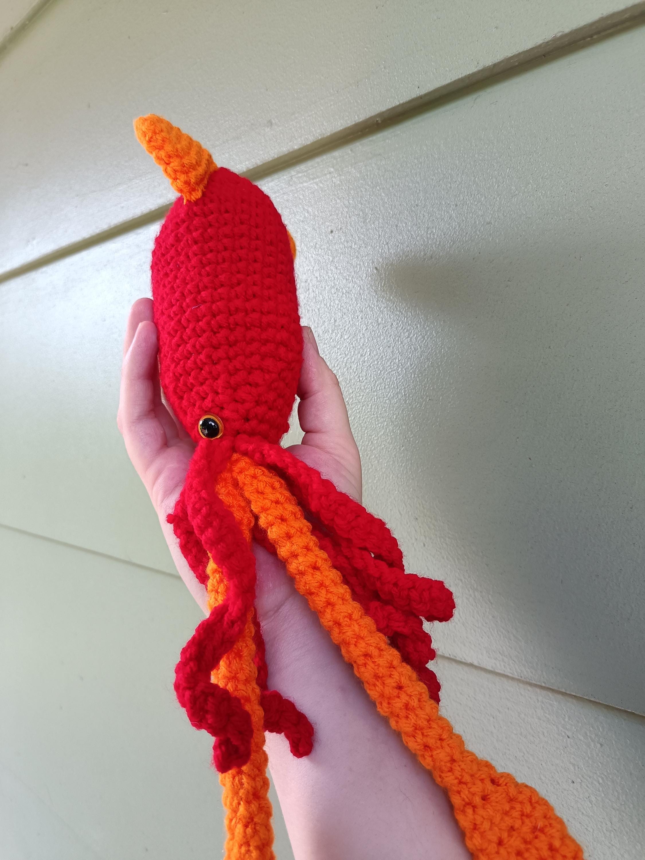 Deep Sea Squid Crochet Pattern PDF Download Amigurumi Plushie PDF Baby ...