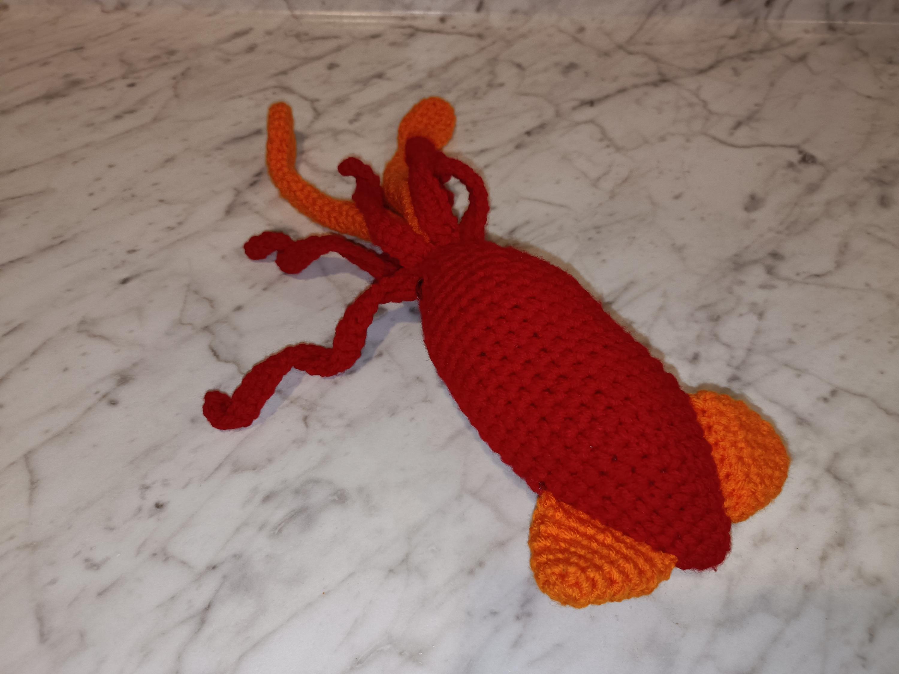 Deep Sea Squid Crochet Pattern PDF Download Amigurumi Plushie PDF Baby ...