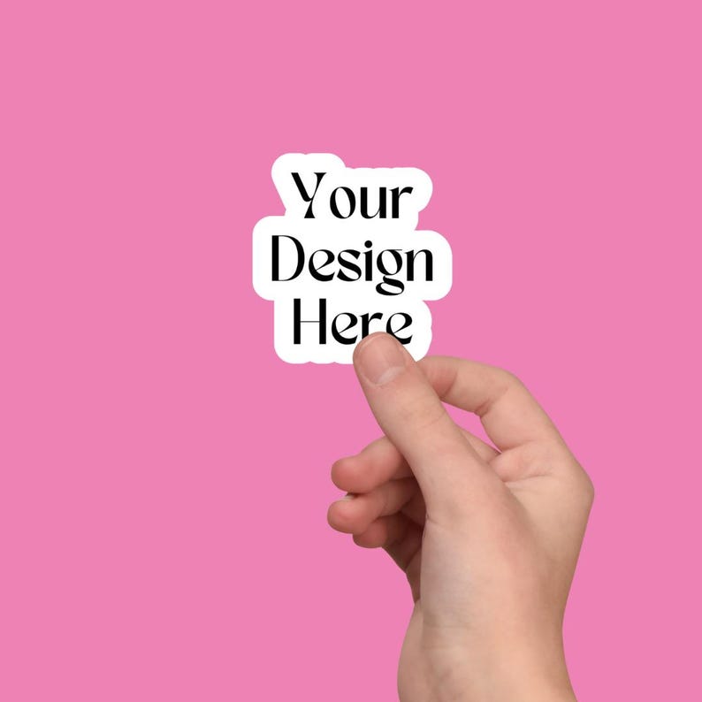 Right Hand Sticker Mockup PNG SVG for Sticker Business, Holding Sticker ...