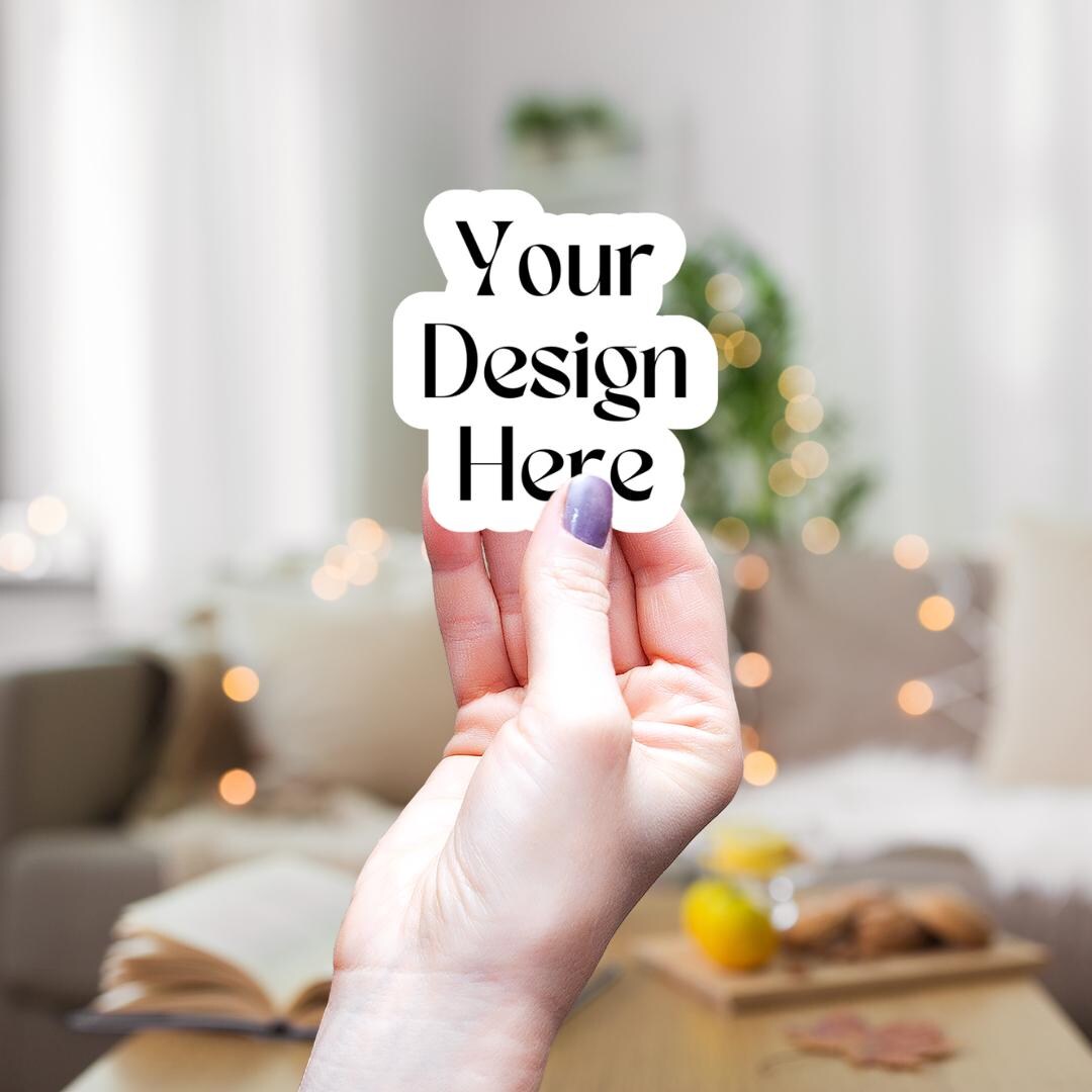 Right Hand Sticker Mockup PNG SVG for Sticker Business, Holding Sticker ...