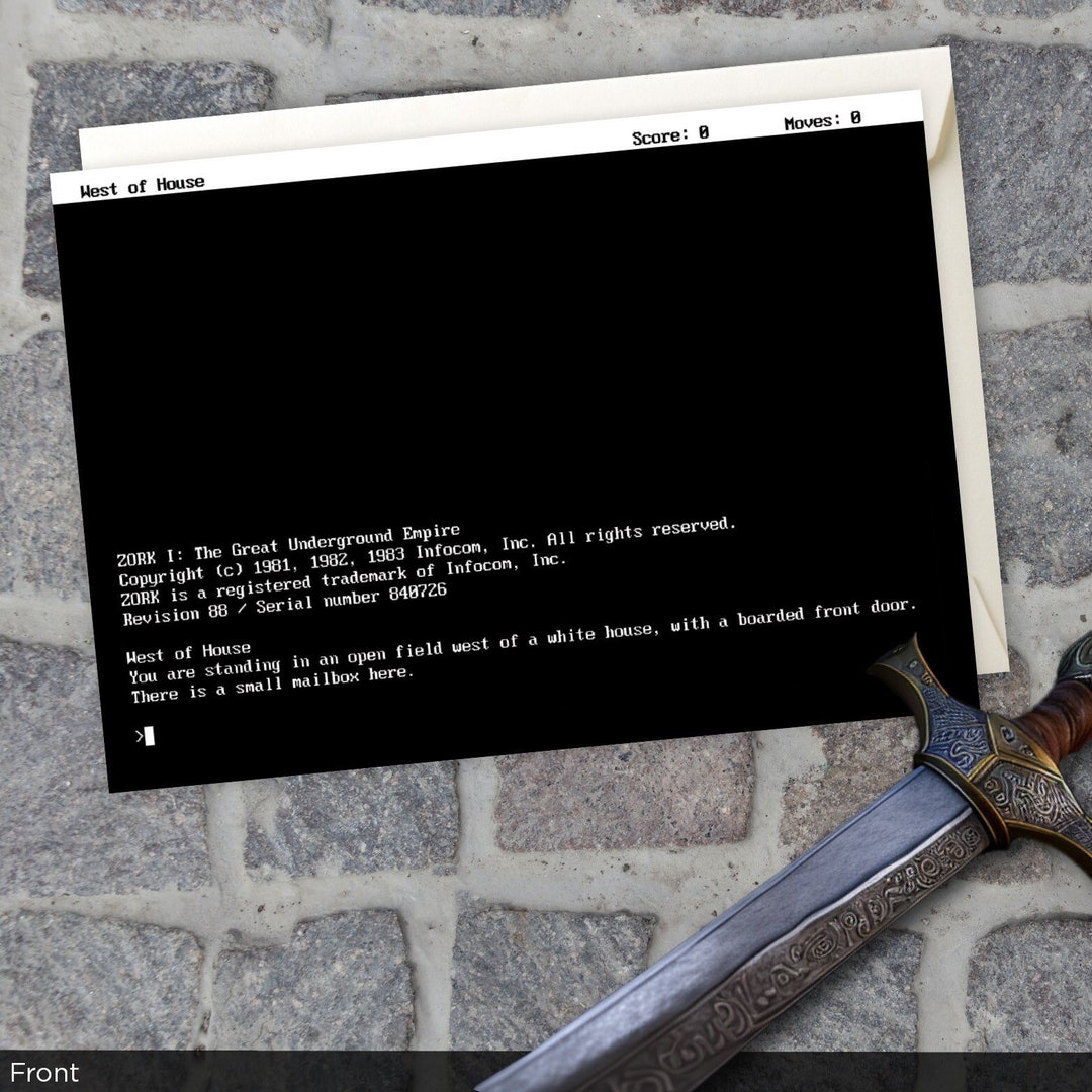 Zork I Adventure Card (infocom) - Etsy