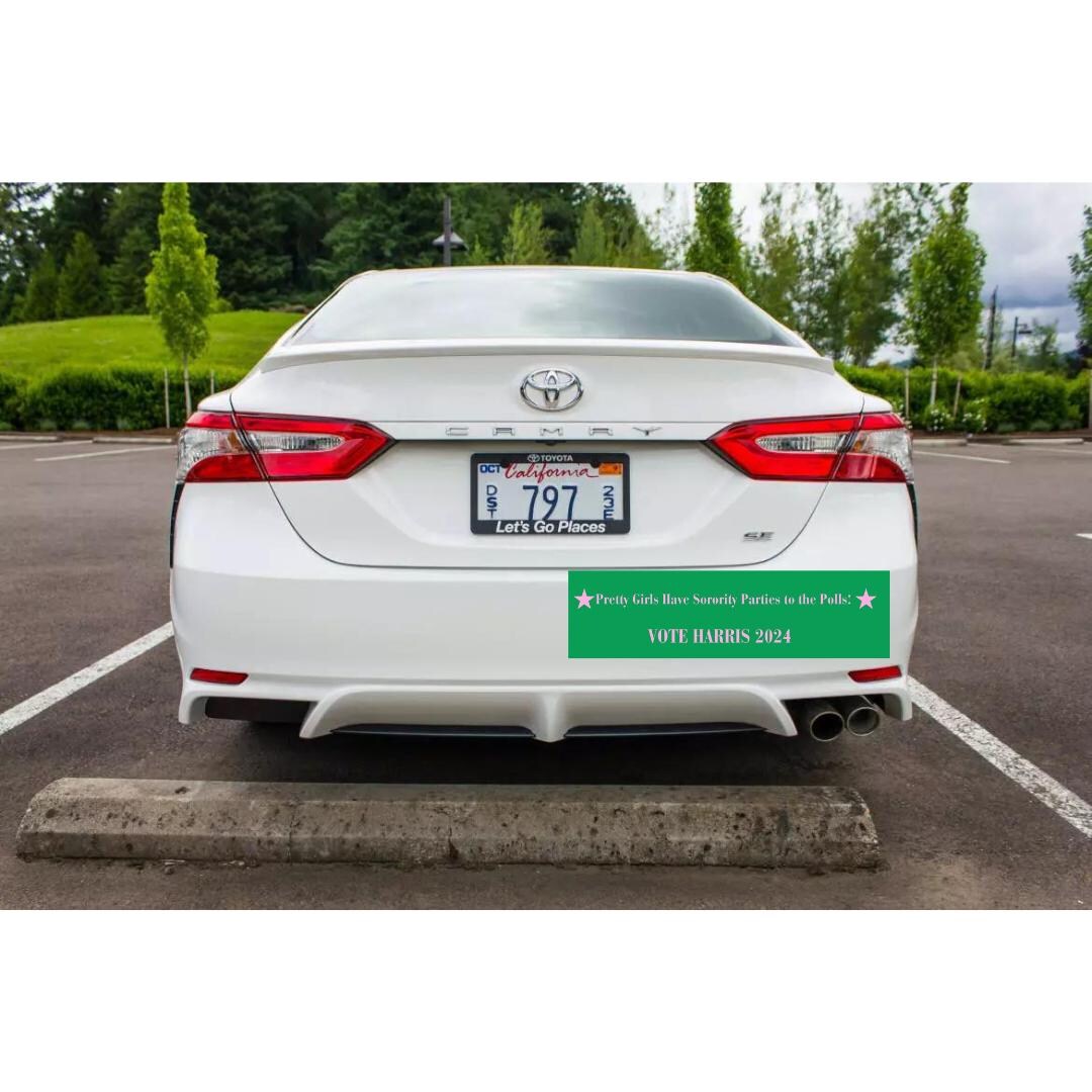 AKA Pretty Girls Have Sorority Parties to the Polls Bumper Sticker ...