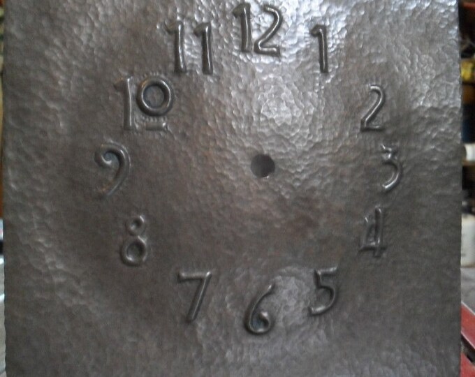 Hammered Art's and Craft's Copper Clock Face - Etsy