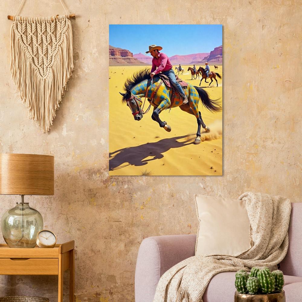 Colorful Painted Horse Premium Matte Paper Poster A4 21x29.7 Cm / 8x12 ...