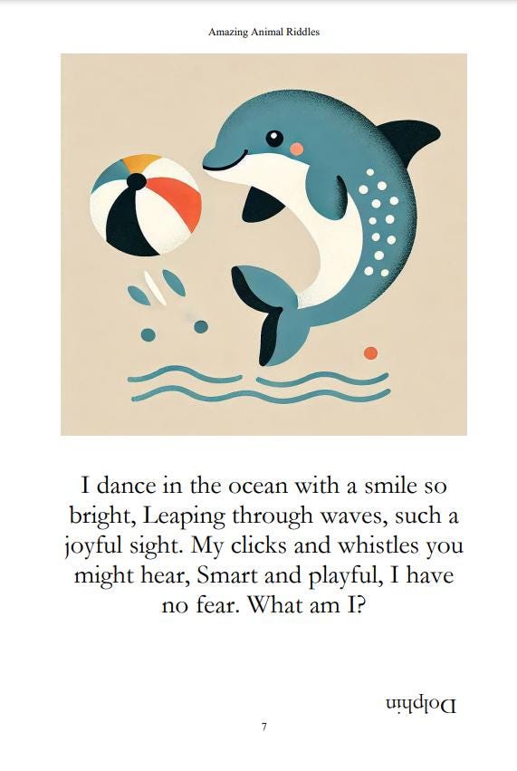 Amazing Animal Riddles , Riddles Book , Family Activity , Learning Fun ...