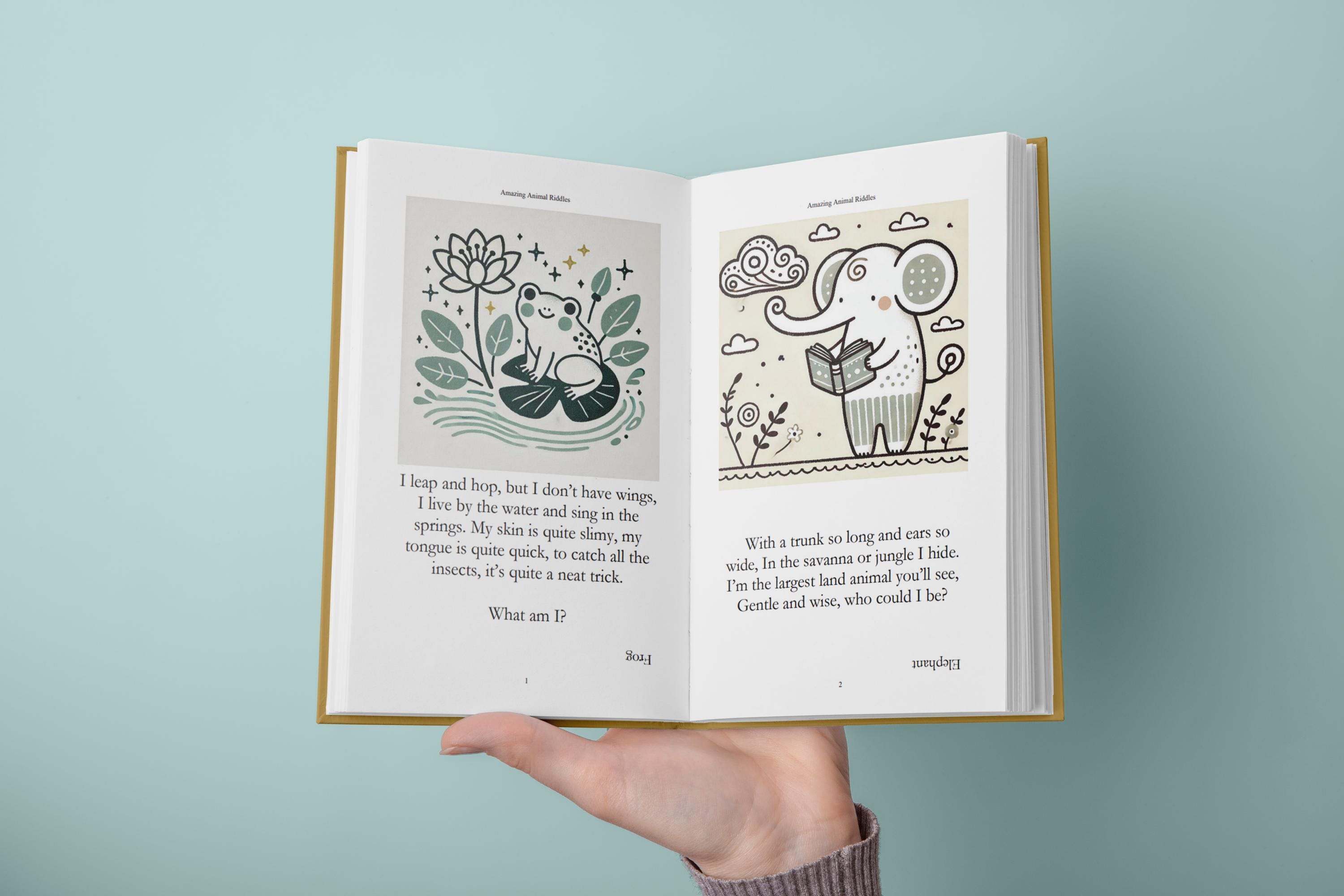 Amazing Animal Riddles , Riddles Book , Family Activity , Learning Fun ...