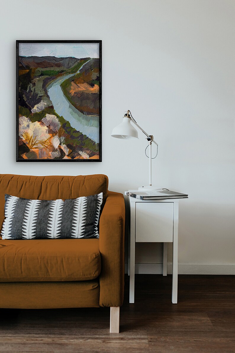 Snake River Acrylic Painting Digital Download Wall Art - Etsy