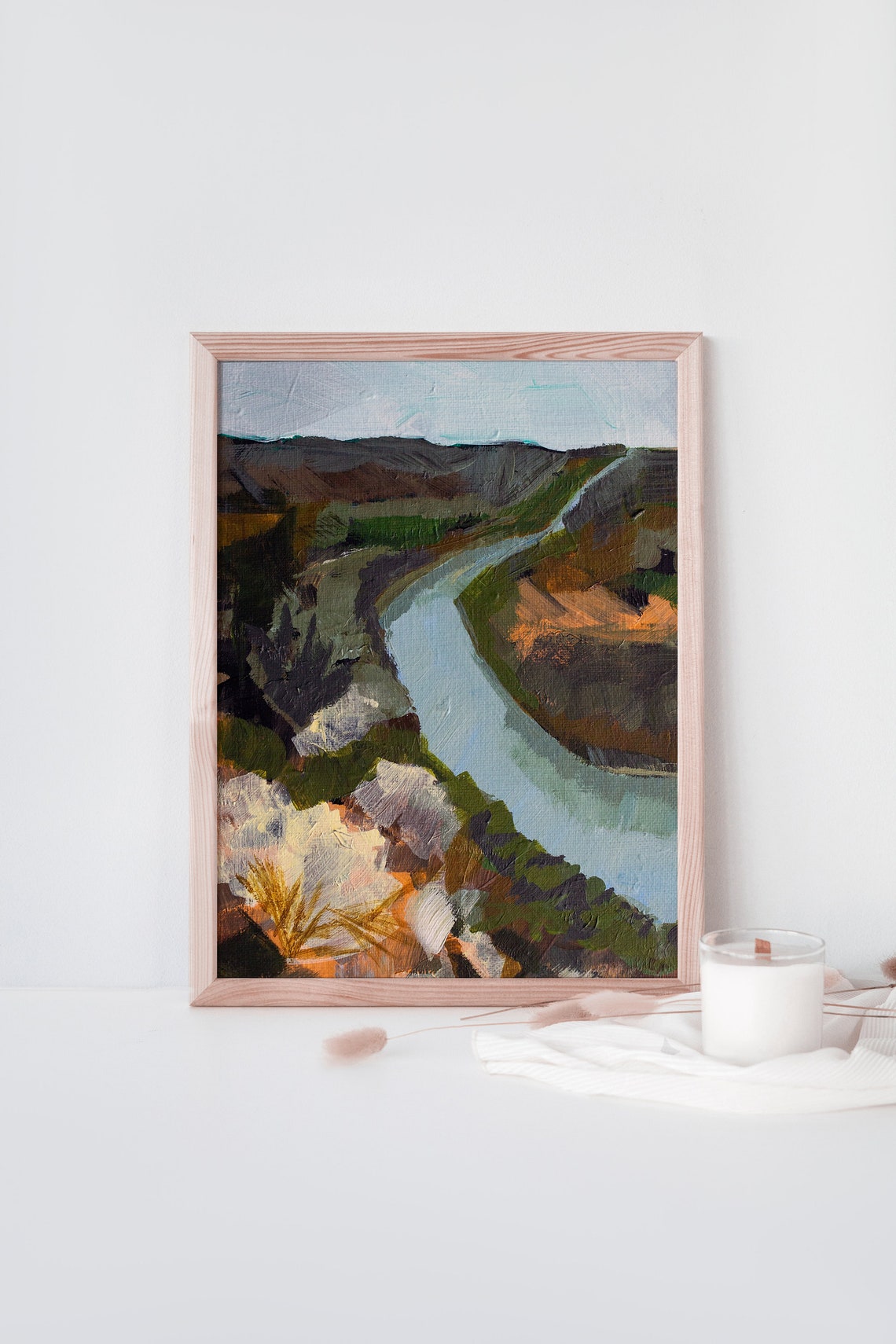 Snake River Acrylic Painting Digital Download Wall Art - Etsy