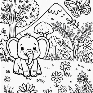 Creative Kids' Coloring Pages | Fun, Simple Designs for Children - Etsy