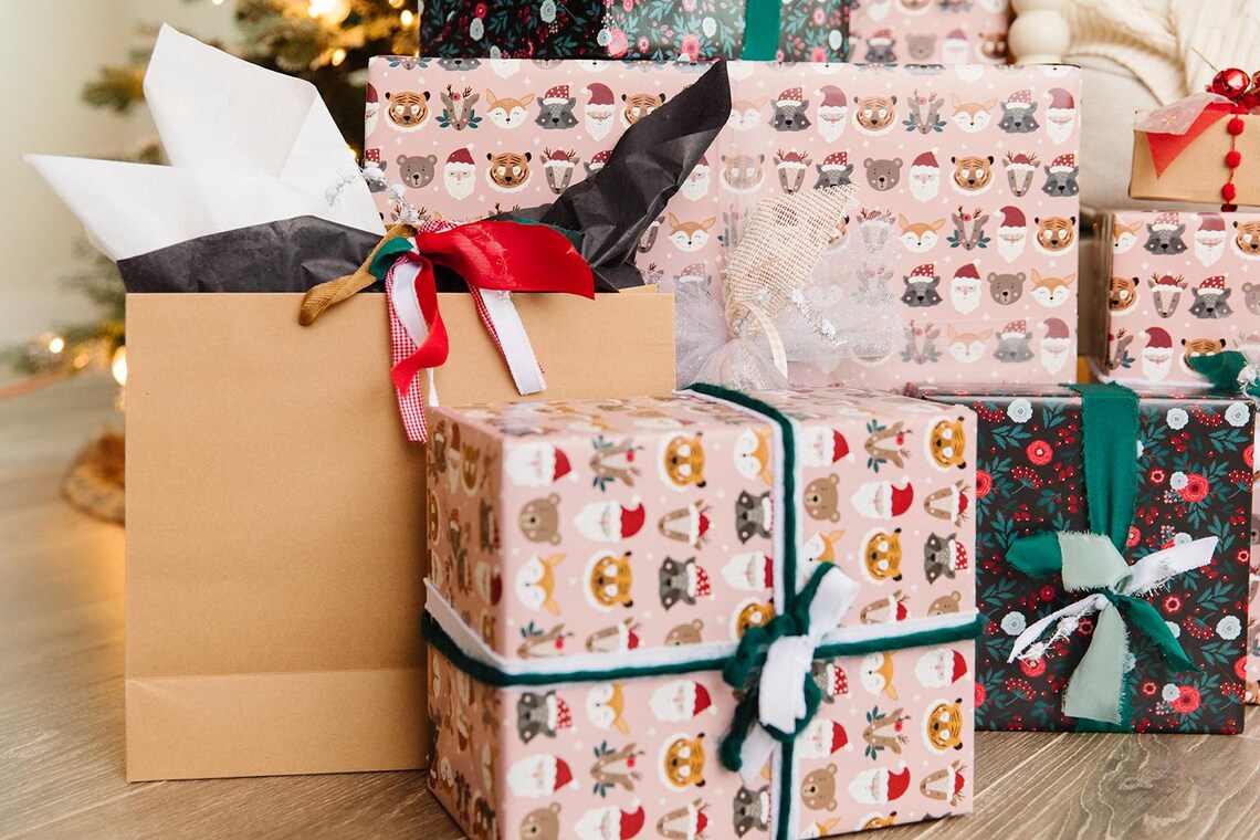 Assorted Kraft Paper Bag Bundle With Heavy Duty Woven Handles, Brown ...