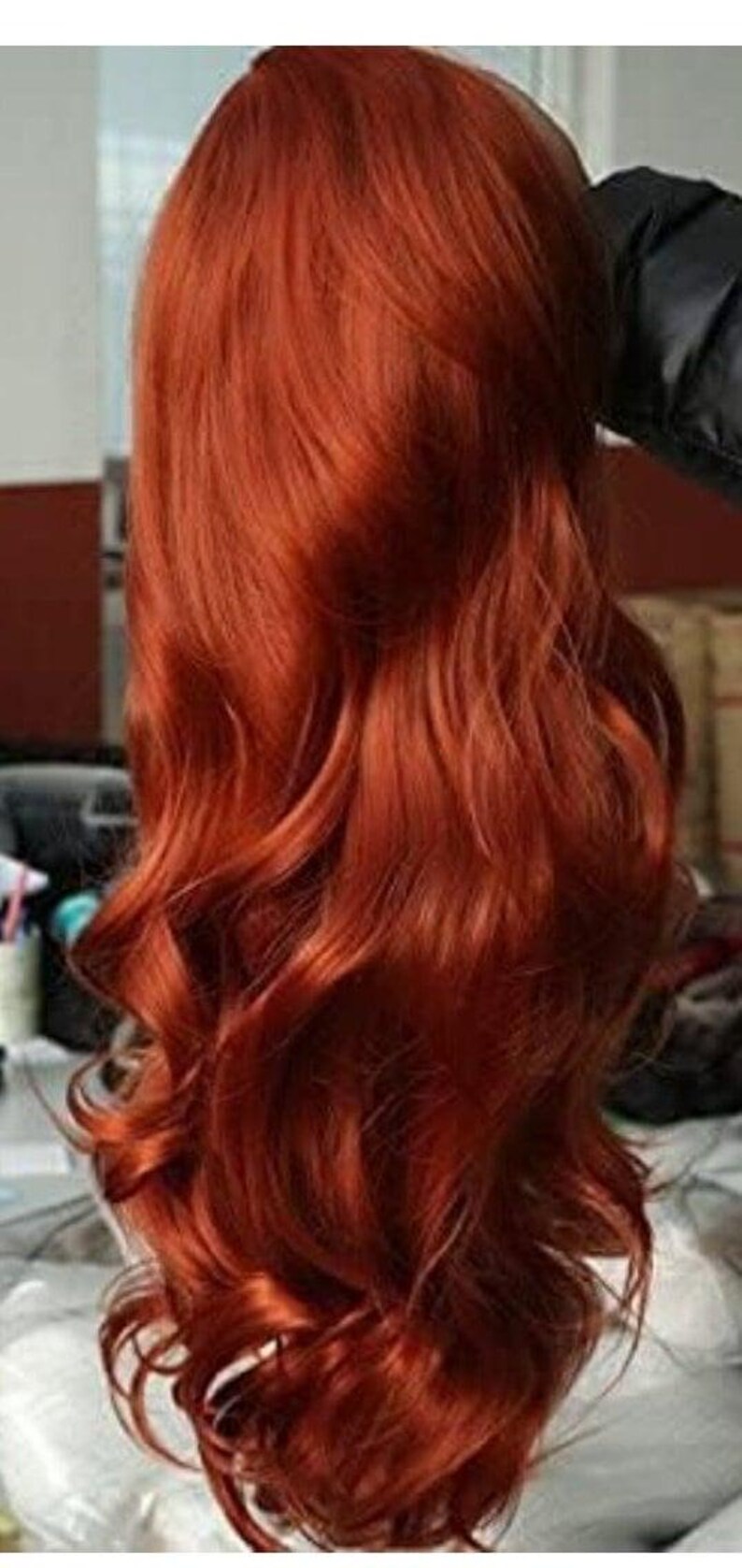 Copper Red Beauty Waves Lace Front Wig Goddess Beauty Wig Auburn - Etsy