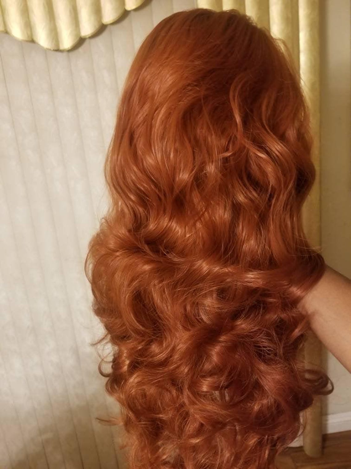 Copper Red Beauty Waves Lace Front Wig Goddess Beauty Wig Auburn - Etsy