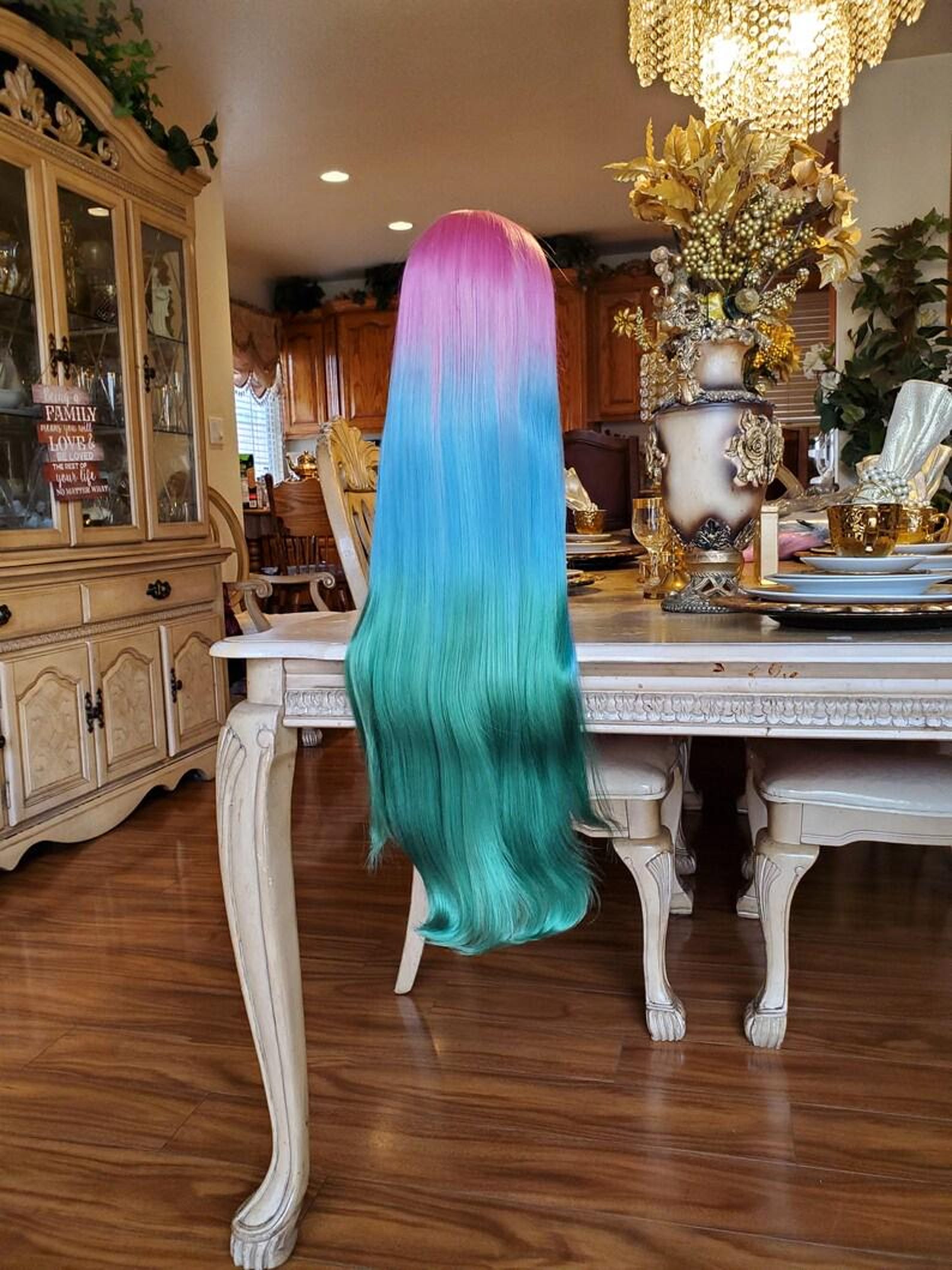 Rainbow Lace Front Wig - Etsy
